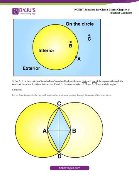 Ncert Solutions Class 6 Maths Chapter 14 Practical Geometry Free Download