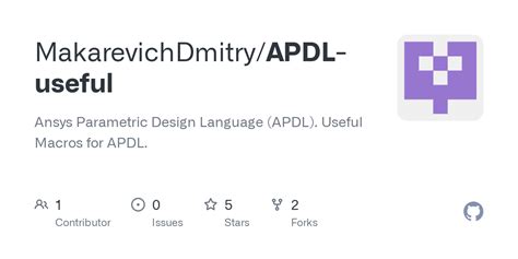Github Makarevichdmitryapdl Useful Ansys Parametric Design Language Apdl Useful Macros