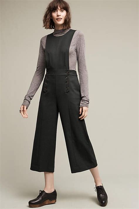 Pinafore Jumpsuit Womens Sleeveless Tops Pinafore Jumpsuit