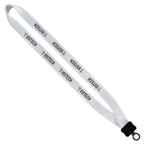 Add Your Logo Smooth Lanyard With O Ring Baudville