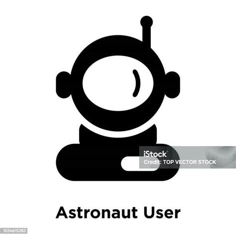 Vector Astronaute Utilisateur Icône Isolé Sur Fond Blanc Notion De Logo