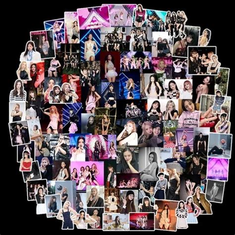 Non Repetitive Stickers Set KPOP BLACKPINK JISOO JENNIE ROSE LISA Born Pink WITH LOMO PHOTO