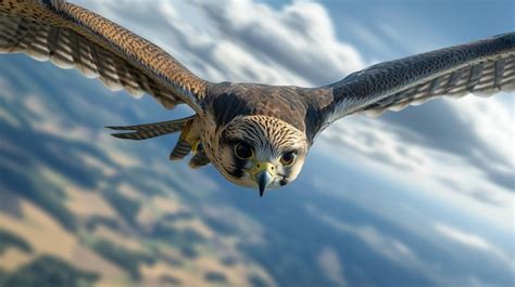Premium Photo Falcon Dive A Swift Predators Plunge Towards Prey