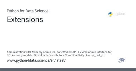 Extensions Python For Data Science 2430