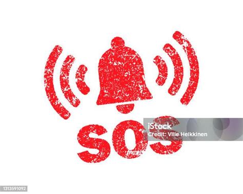 Bouton Symbole Dicône Sos Pictogramme De Signe Daide Durgence Image