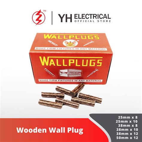 25mm 38mm 50mm Wood Wall Plug For Screw Palam Dinding Kayu