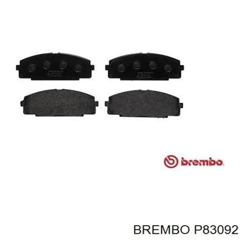 P83092 Brembo колодки тормозные передние дисковые