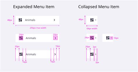 Side Navigation Trimble Modus Design System