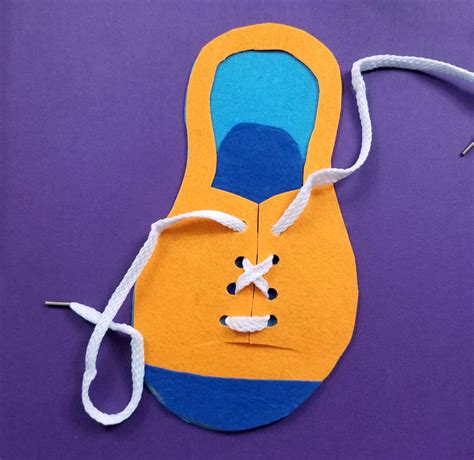 Shoe Tying Practice Template And Diy Toy Moms And Crafters
