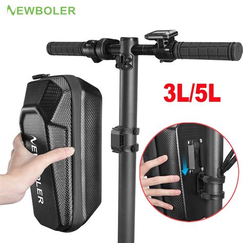 Newboler L L Quick Release Bike Scooter Bag Waterproof Bicycle Front Bag Hard Shell Folding