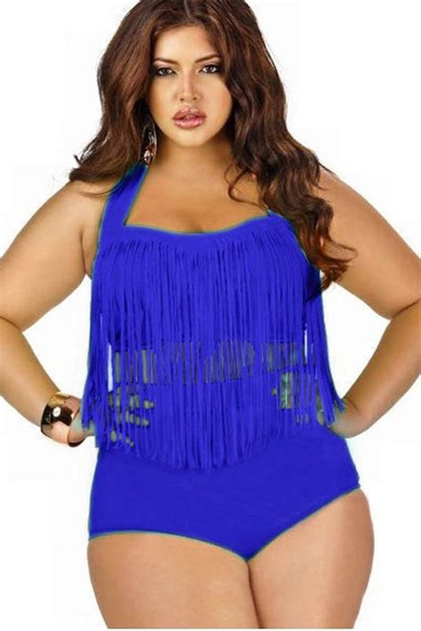 Hualong Fringe Trendy Plus Size Bathing Suits Online Store For Women
