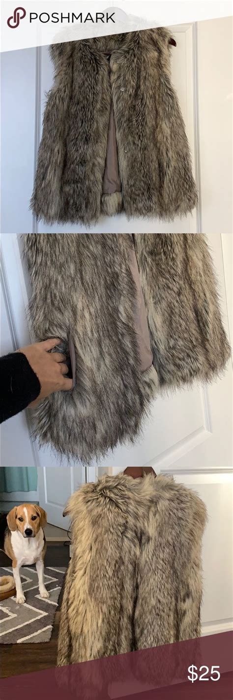 Moving Salefaux Fur Tinsel Couture Vest Wpockets Faux Fur Fur Couture