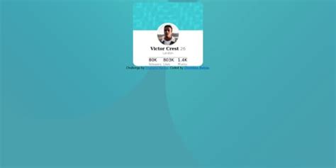 Profile Card Using Css Flexbox Coding Challenge Solution