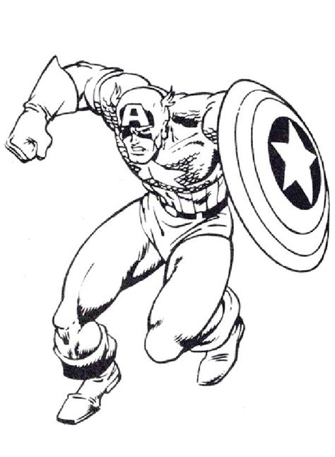 85 Desenhos do Capitão América para Imprimir e Colorir Pintar