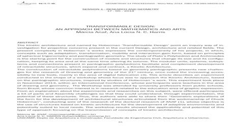 Pdf Transformable Design An Approach Between …laforma Art Geometrias 2014anaf Harris Pdf