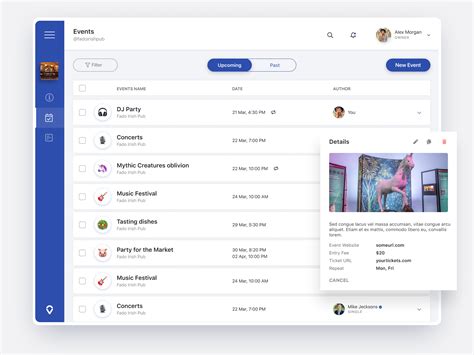 event dashboard ui ux design by freshcode on dribbble