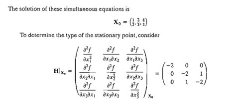 Unconstrained Problems Classical Optimization Theory