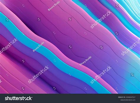 3d Rendering Moving Flow Pastel Background Stock Illustration
