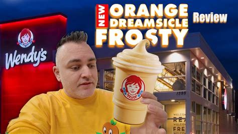 Wendys New Orange Dreamsicle Frosty Review Taste Test And Food Vlog
