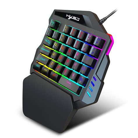 Hxsj One Handed Backlight 35 Key Membrane Keyboard Fruugo US