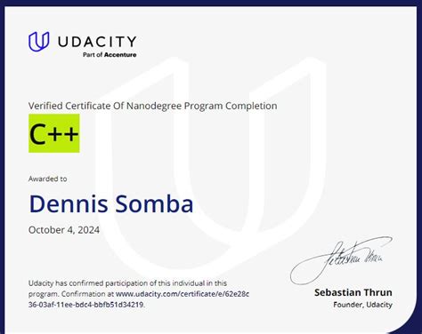 Dennis Somba On Linkedin Cplusplus Udacity Programming Oop Memorymanagement Multithreading