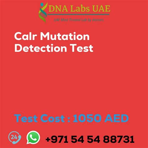 Calr Mutation Detection Test Cost Dna Labs Uae