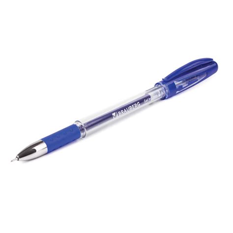 Ручка гелевая с грипом BRAUBERG "Geller", СИНЯЯ, игольчатый узел 0,5 мм ...