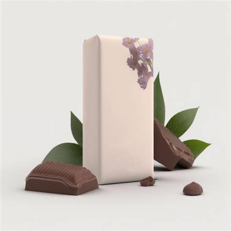 Un Paquete De Chocolate Artesanal Hecho A Mano Maqueta Producto Maqueta