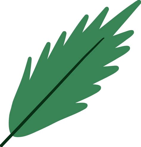 Pointed Leaf With Stem Illustration 65607836 Vector Art At Vecteezy