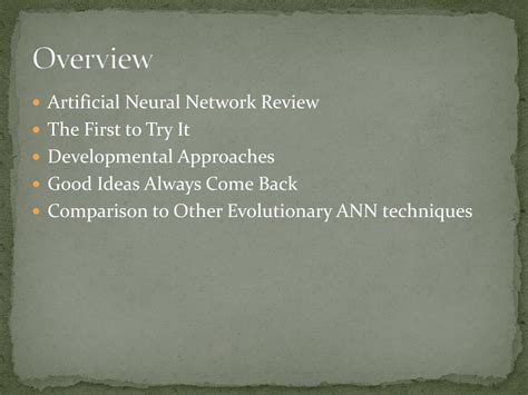 Ppt Genetic Programming And Artificial Neural Networks Powerpoint