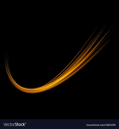 Light Glowing Effect On Isolated Background Vector Image