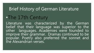 German Literature Pptx