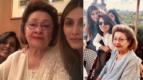 Rip Dadi Krishna Raj Kapoors Grand Daughter Riddhima Kapoor Sahni