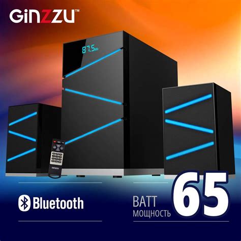 Колонки для компьютера / Акустическая система 2.1 Ginzzu GM-420 65Вт ...