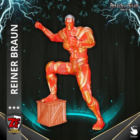 Jual Reiner Braun Armored Titan Action Figure Attack On Titan Mainan