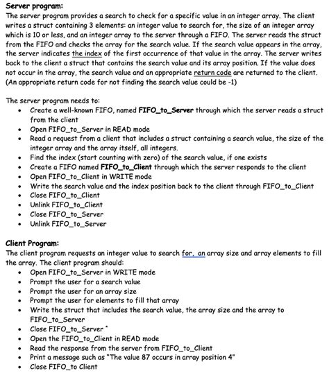 Solved Server Program The Server Program Provides A Search