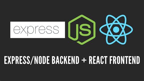 How To Create A Expressnode React Project Node Backend React Frontend Youtube