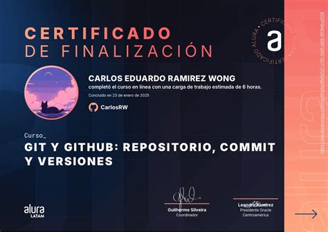 git github desarrollo programación aprendizaje… carlos eduardo ramirez wong
