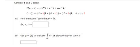 Solved Consider F And C Below Chegg