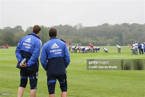 Chelsea Goalkeepers Petr Cech And Carlo Cudicini Watch New York News