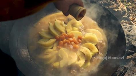 طرز تهیه تاس کباب با مرغ در طبیعت به روش حرفه ای