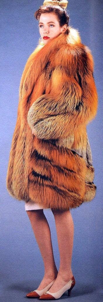 80s Red Fox Fur Coat Fur Coat Fox Fur Coat Fur Fashion