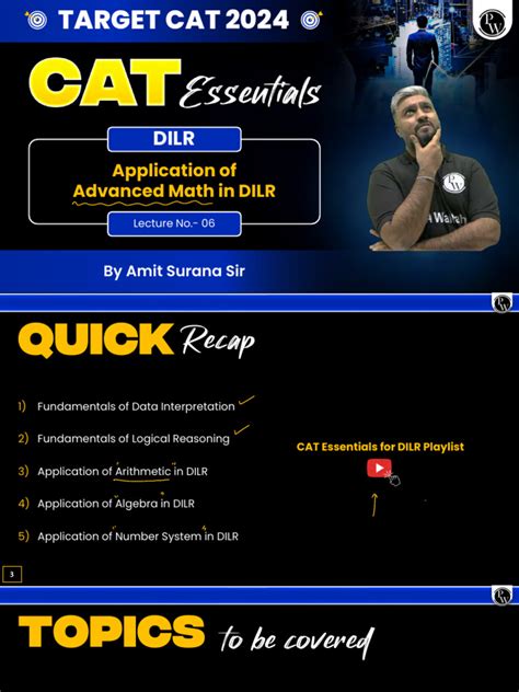 Lrdi 06 Class Notes Cat Essentials 2024 Batch Pdf Mathematics