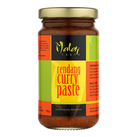 Malaysian Rendang Curry Paste 185g By Malay Taste Thai Food Online