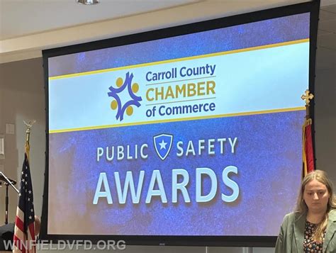 Winfield Receives Mass Causality Response Award Winfield Community