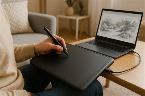 Tablet De Desenho Gráfico Ugee M708 Experiência Natural De Criação