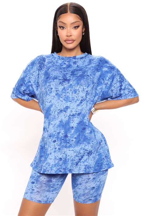 Chelsea Biker Short Set Royal Fashion Nova Matching Sets Fashion