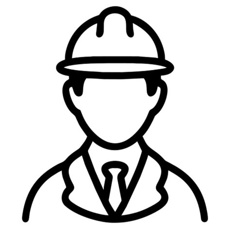 Premium Vector Serior Engineer Icon Outline