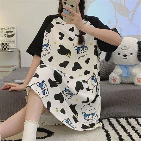 New Sanrio Kuromi My Melody Summer Pajama Cartoon Woman Sanrio Girls