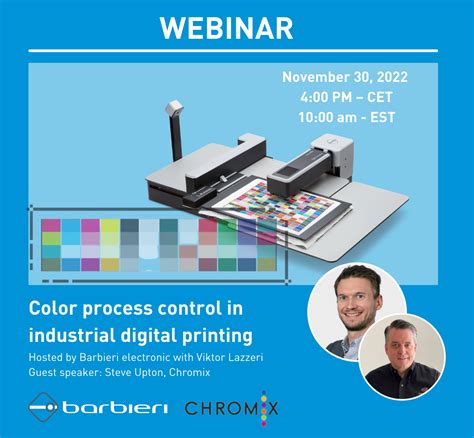 webinar color process control in industrial digital printing